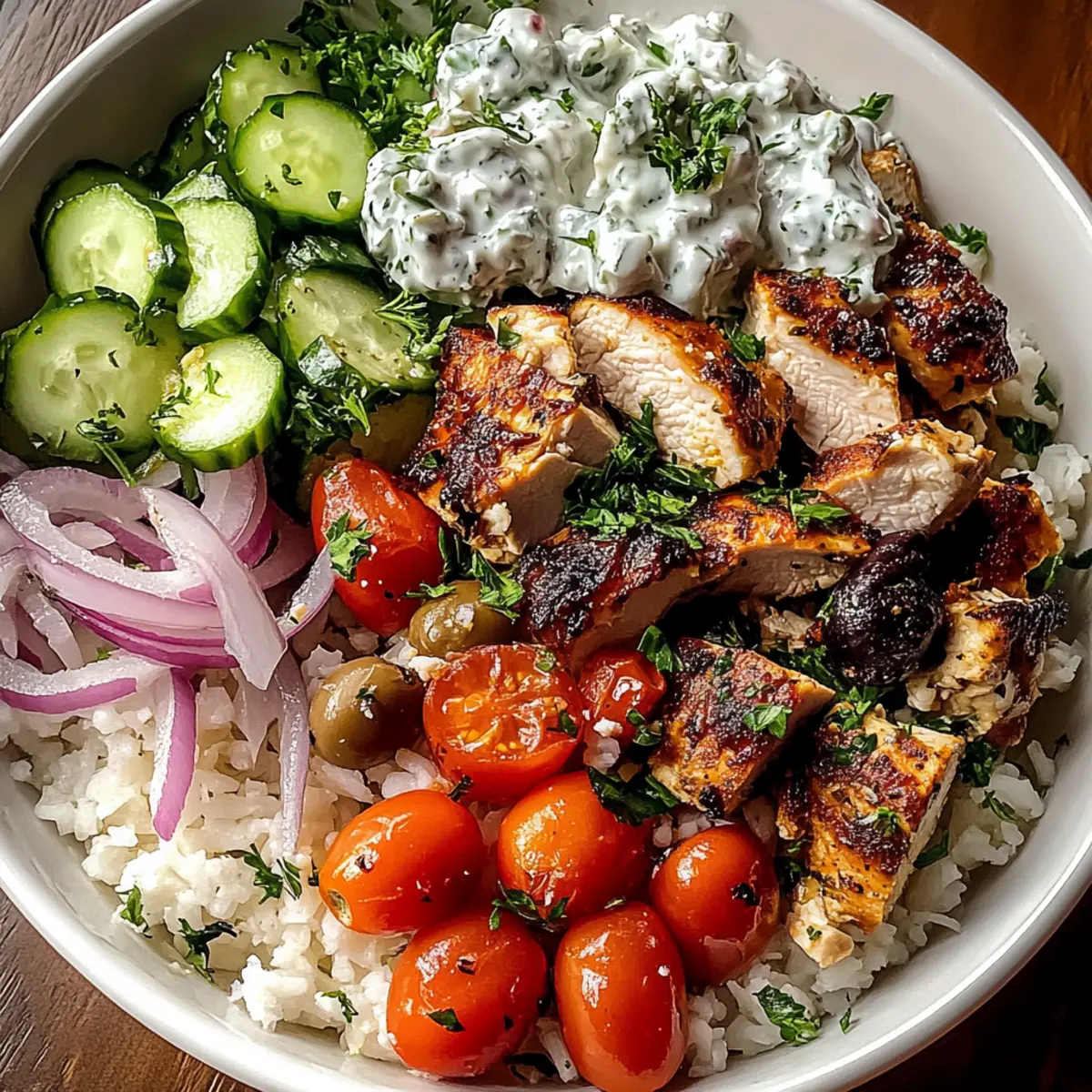 Irresistible Greek Chicken Gyro Bowls - A Deliciously Healthy Meal